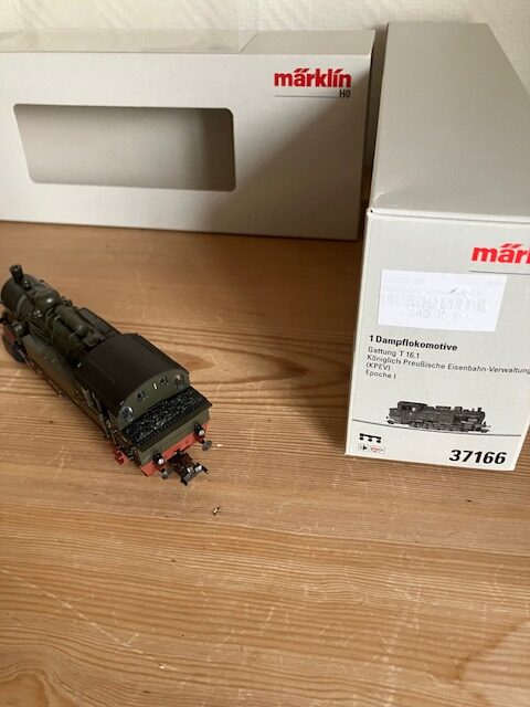Marklin 37166 Damp Lok Gattung GT 1 Kongelig Preussisk KPEV mfx lyd røg ...